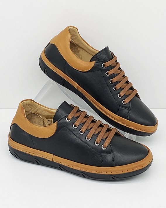 Skórzane półbuty damskie Manitu 850054-01, tęgość G > Skórzane półbuty ...